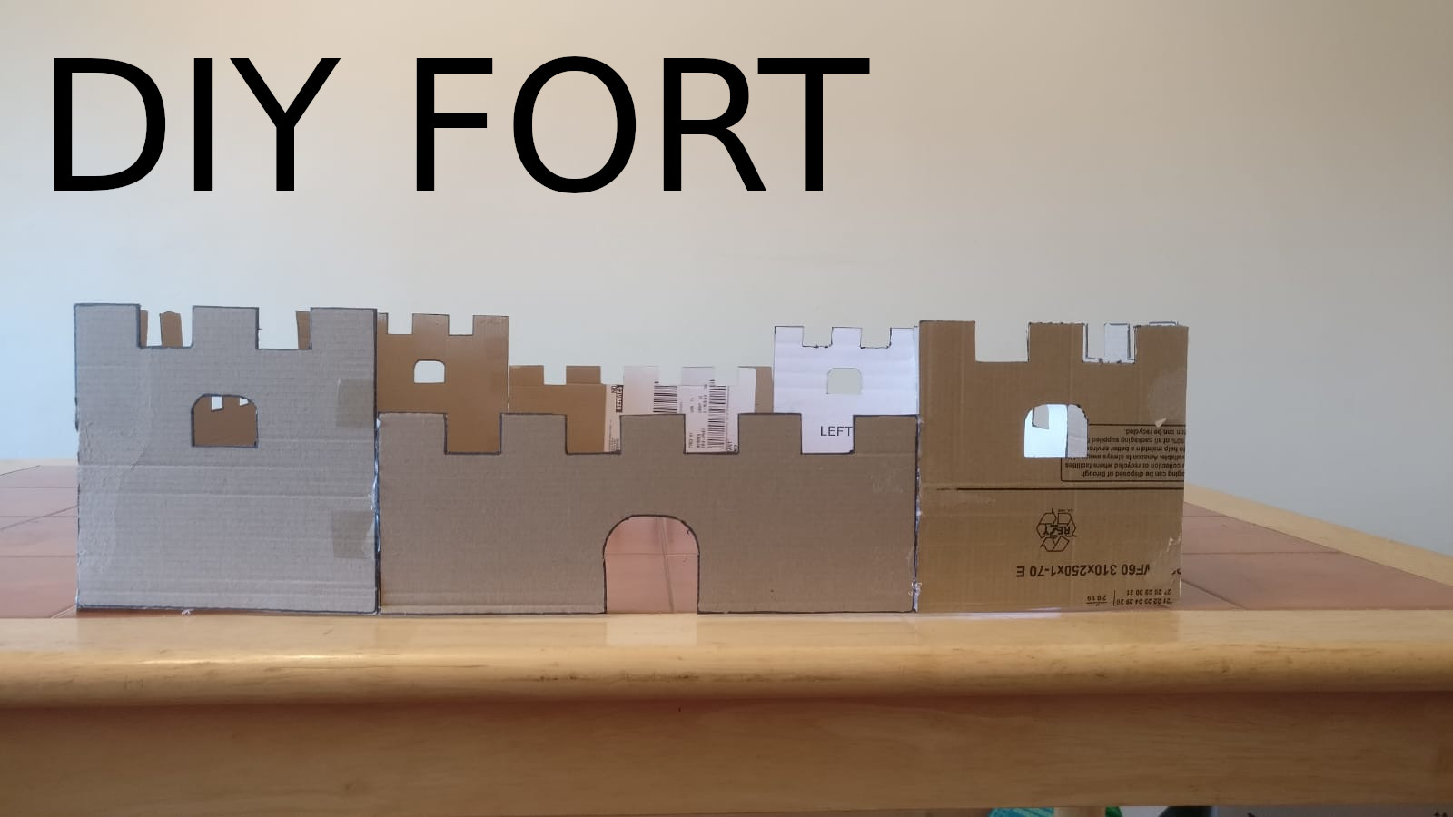 How to make a Fort with Cardboard – Budget DIY Toys